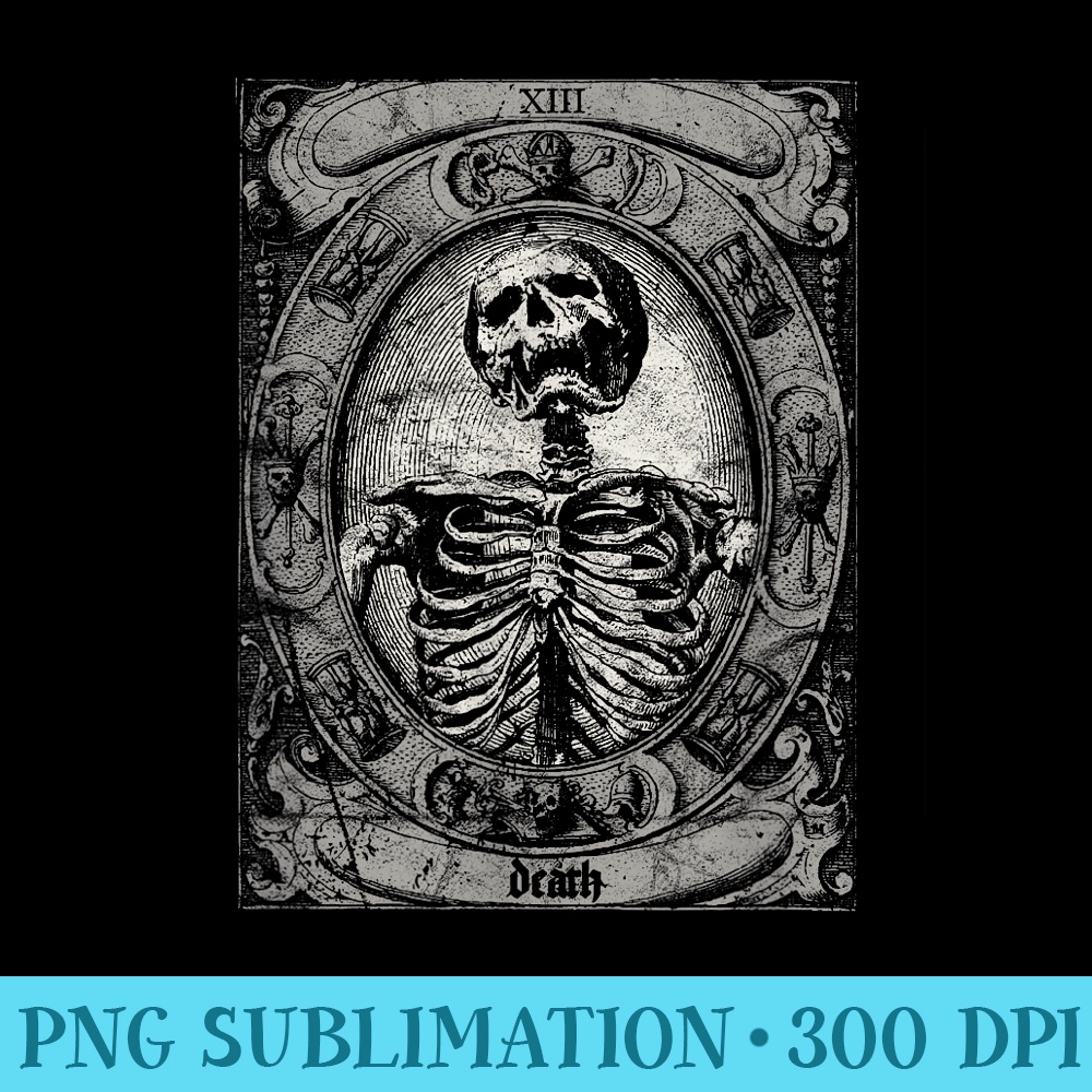 Vintage Occult The Death Tarot Card Satan Horror Grunge - PN | Inspire ...
