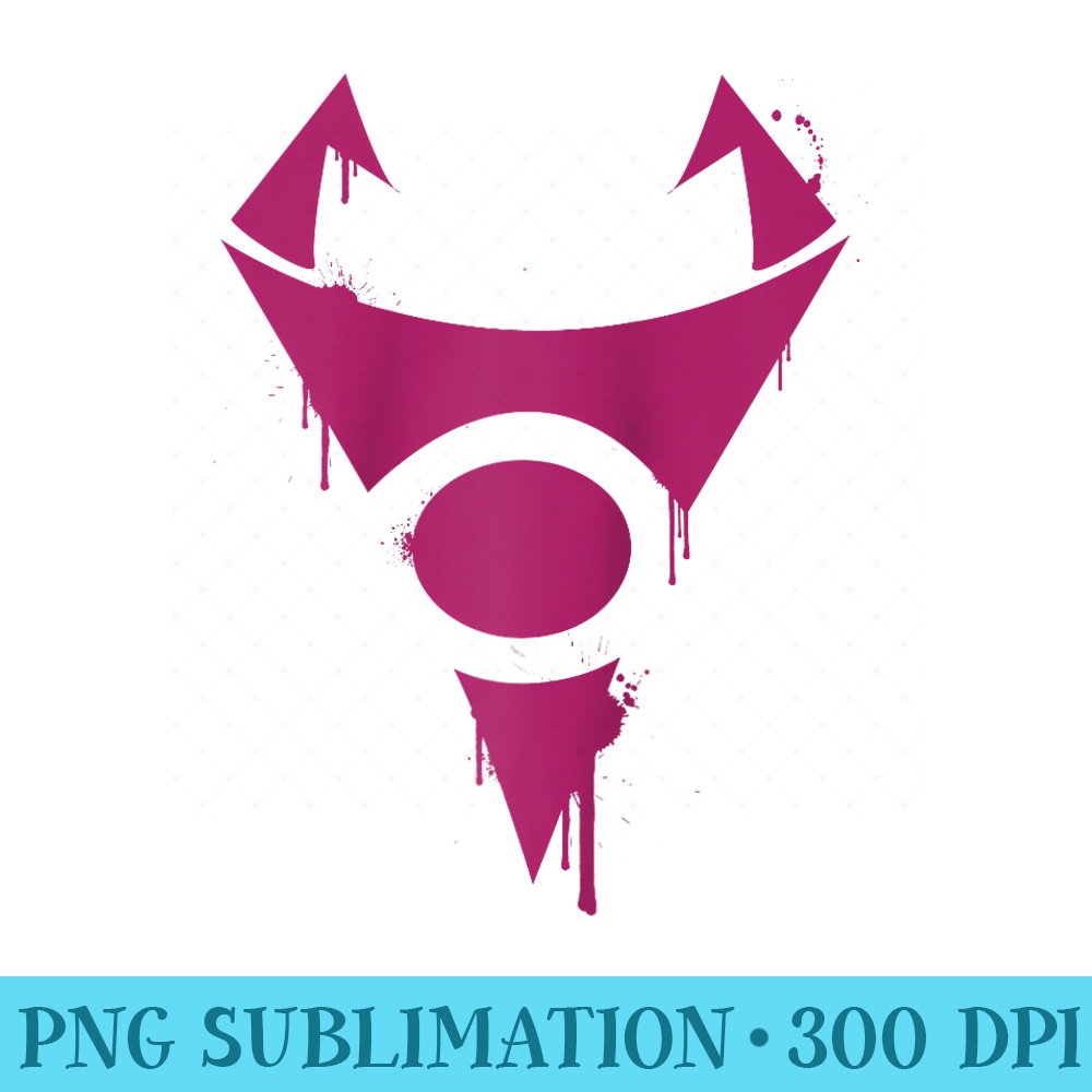 Nickelodeon Invader Zim IRKEN Logo Dripping Paint Raglan Bas | Inspire ...