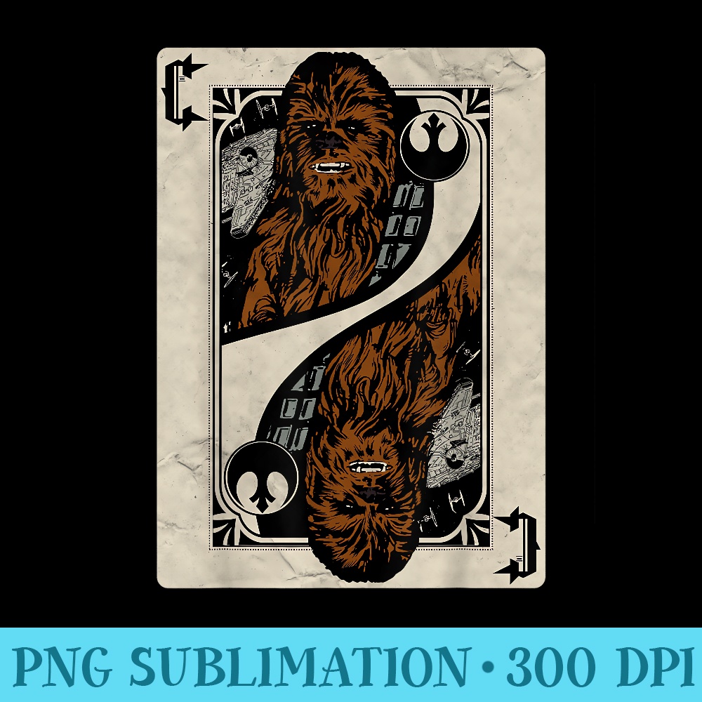 Star Wars Chewbacca Playing Card Rebel Card T - PNG Download | Inspire ...