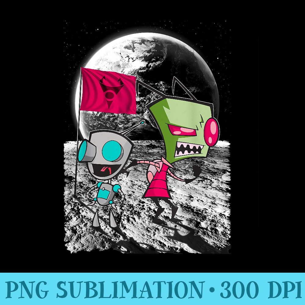 Nickelodeon Invader Zim Man on the Moon - Printable PNG Grap | Inspire ...