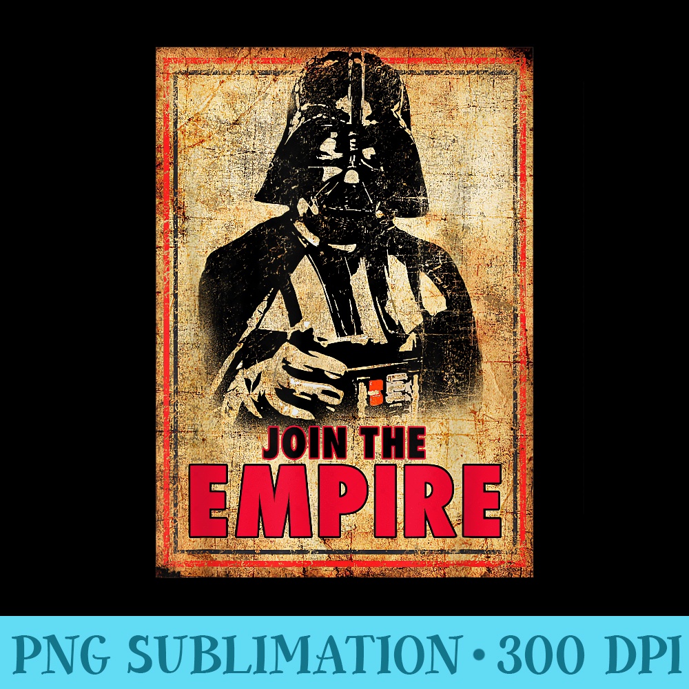 Star Wars Darth Vader Distressed Join the Empire Poster - Pr | Inspire ...
