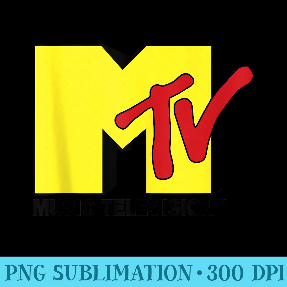 MTV Logo Solid Yellow And Red - Sublimation backgrounds PNG | Inspire ...