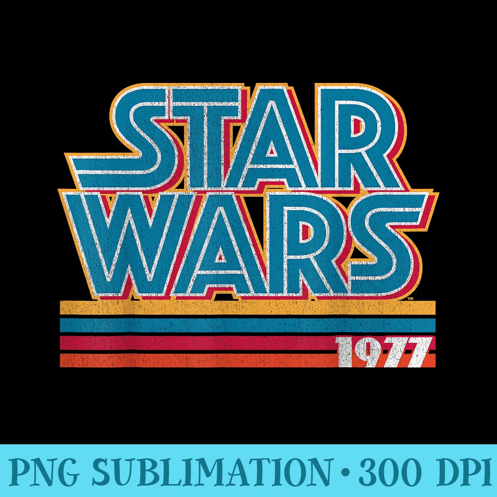 Star Wars Super Retro Striped Logo 1977 Disney - Mug Sublima | Inspire ...