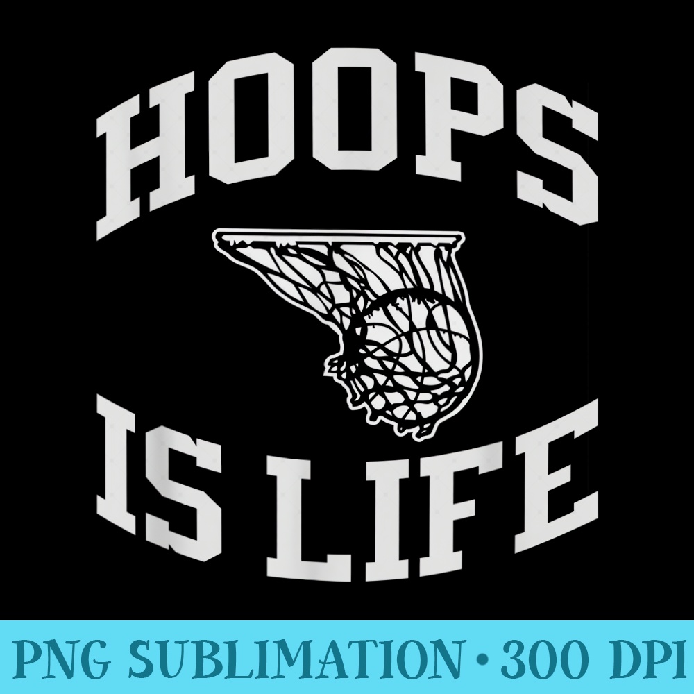 Hoops Is Life Basketball BBall - Shirt Mockup Download | Inspire Uplift