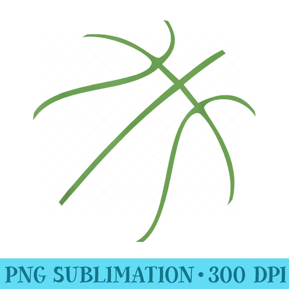 Sports Basketball Design with Green Color Sketch - PNG Downl | Inspire ...