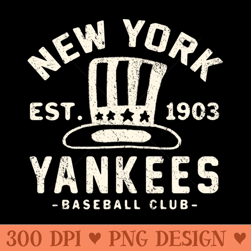 Yankees Retro 1 by Buck - High Resolution PNG Artwork | Inspire Uplift