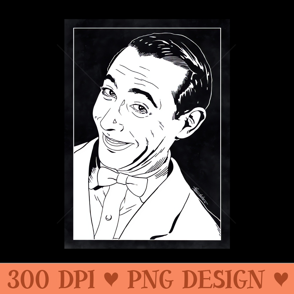 PEE WEE HERMAN Black and White - Download Transparent Image | Inspire ...