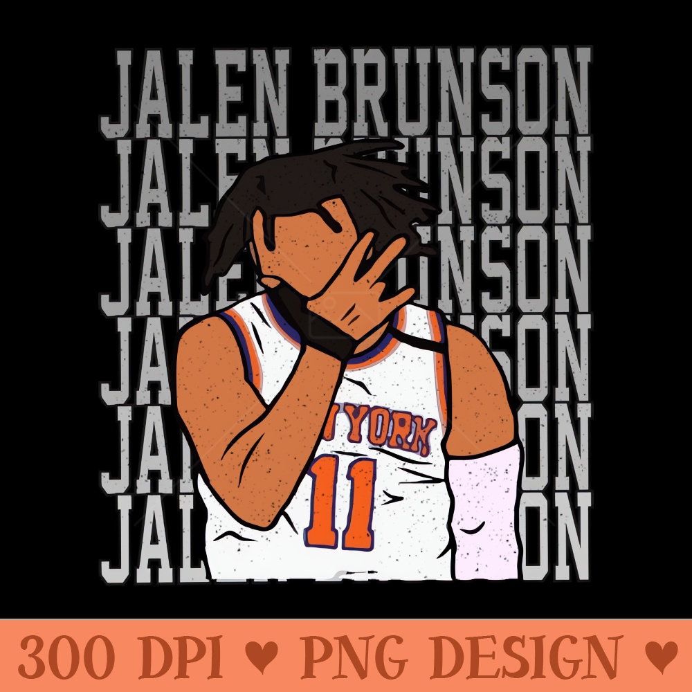 Jalen Brunson - High Resolution PNG Artwork | Inspire Uplift