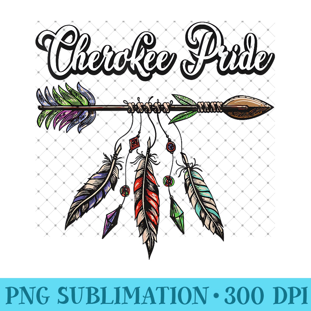 Cherokee Pride Feathers Native American - Unique PNG Artwork | Inspire ...
