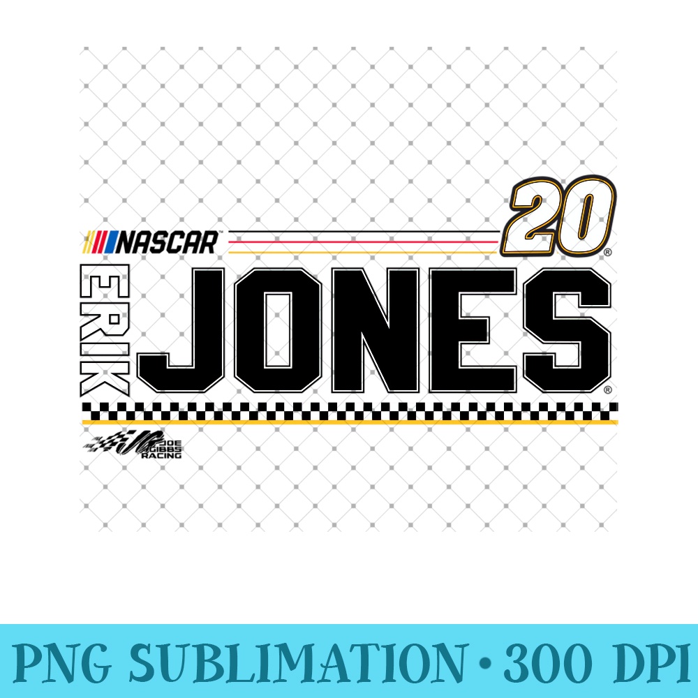 NASCAR - Erik Jones - Stripes - Printable PNG Images | Inspire Uplift