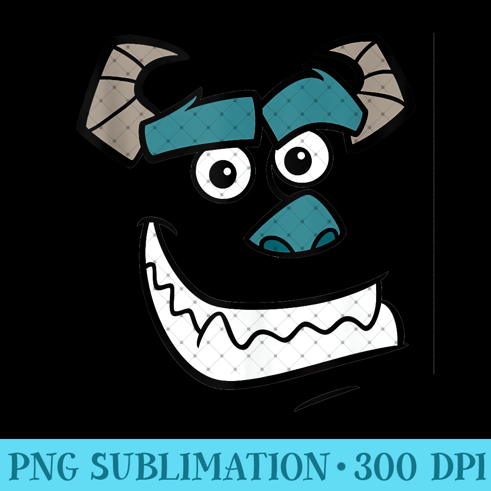Disney Pixar Monsters Inc Sulley Face - Unique PNG Artwork | Inspire Uplift