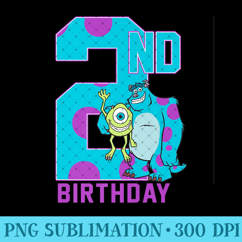 Disney Pixar Monsters Inc. Mike & Sully Happy 2nd Birthday P | Inspire ...