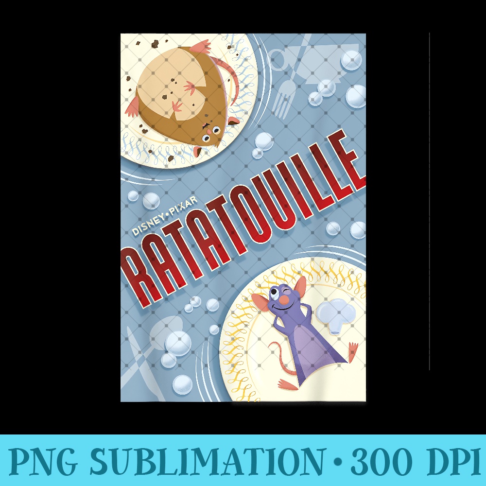 Disney Pixar Ratatouille Remy And Emile Poster - PNG Clipart | Inspire ...