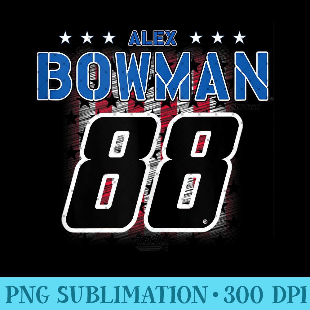 NASCAR - Alex Bowman - Flag - High Resolution PNG Designs | Inspire Uplift