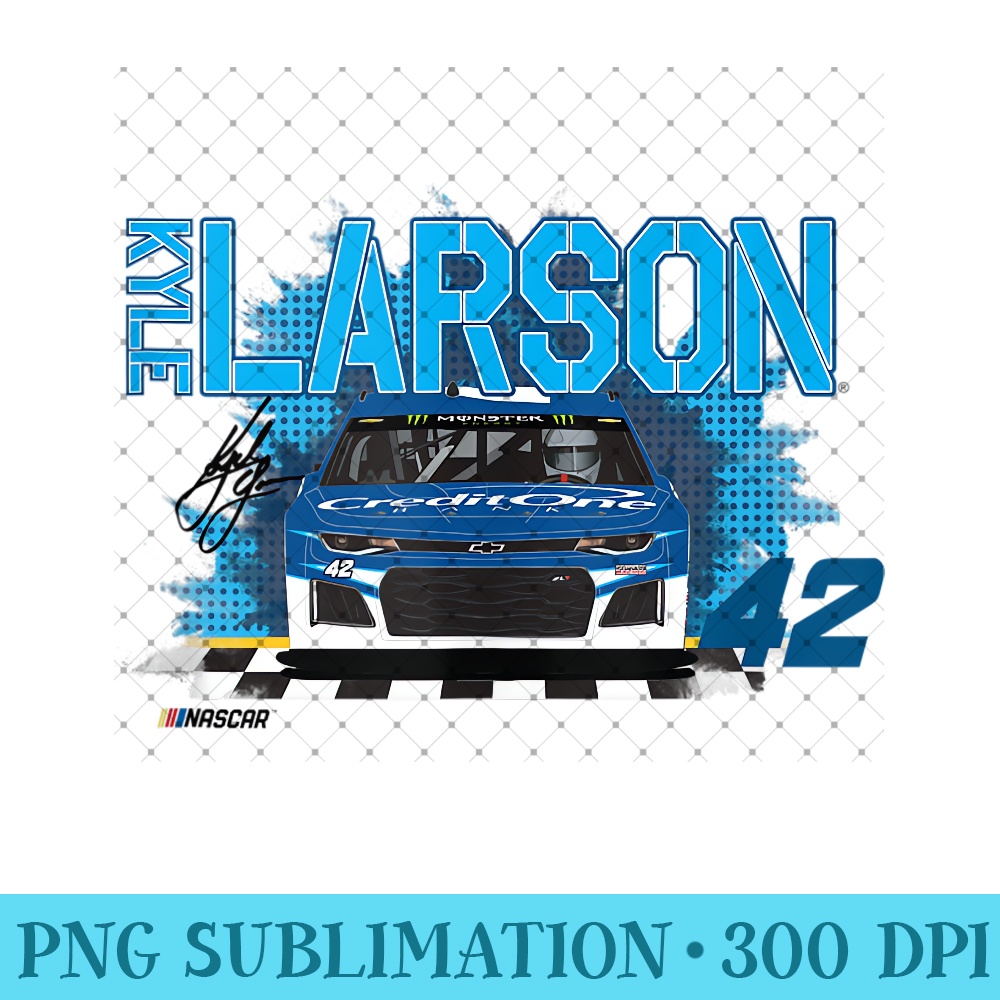 NASCAR - Kyle Larson - Racing Flags - PNG Clipart | Inspire Uplift