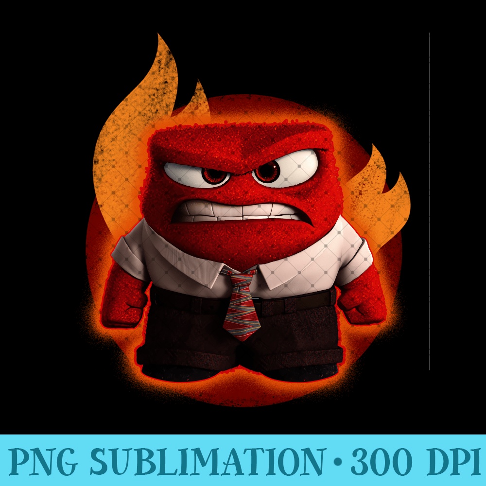 Disney Pixar Inside Out Anger Full Body Flaming Shot - High - Inspire ...