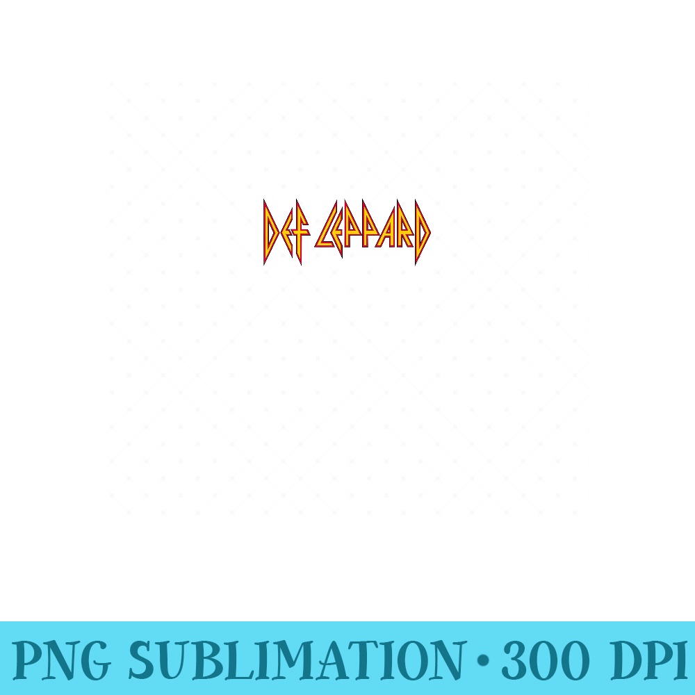 Def Leppard Classic Logo - Ready To Print PNG Designs | Inspire Uplift