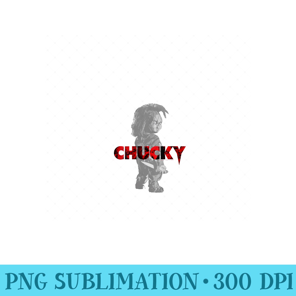 Childs Play Chucky Red Accent Logo - PNG design assets - Inspire Uplift