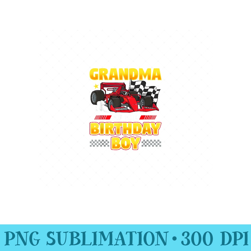 Formula Race Car Grandma of Birthday Party Racing - PNG Clip - Inspire ...