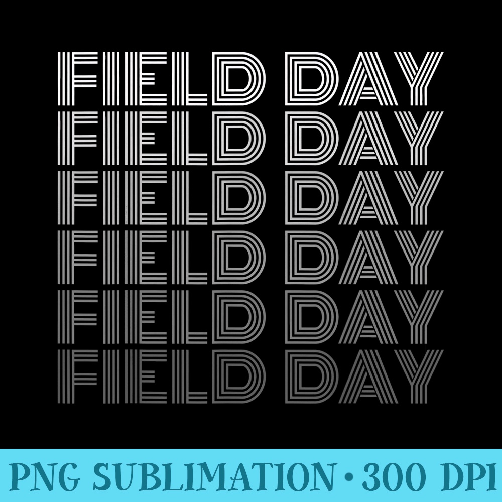 Vintage Retro Field Day Girls Teachers - Digital PNG Artwork | Inspire ...