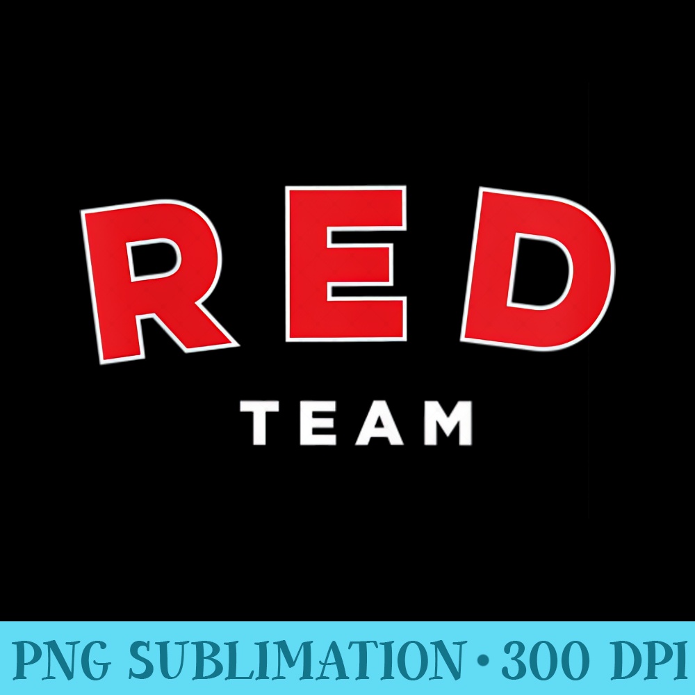 Womens Red Team Sports Field Day Colored - Ready To Print PN - Inspire ...