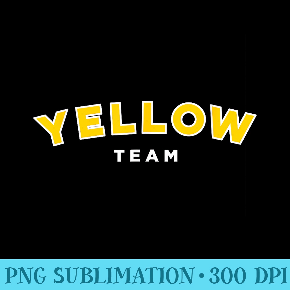 Yellow Team Sports Field Day Colored - Printable PNG Graphic | Inspire ...