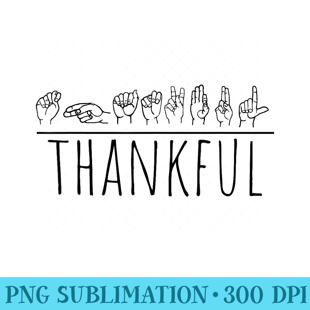 Deaf Pride ASL Sign Thankful Fall Autumn Grateful Gratitude | Inspire ...
