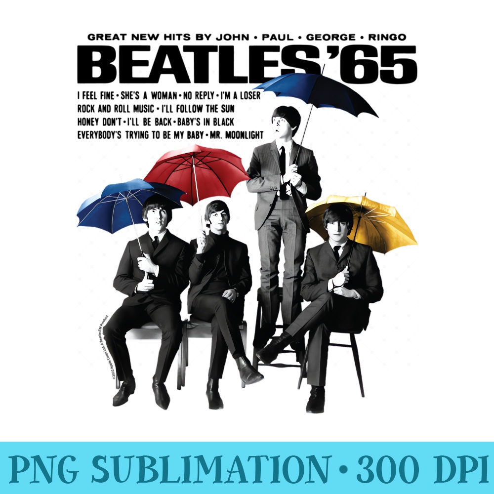 The Beatles - Beatles 65 Umbrellas - Digital PNG Downloads | Inspire Uplift