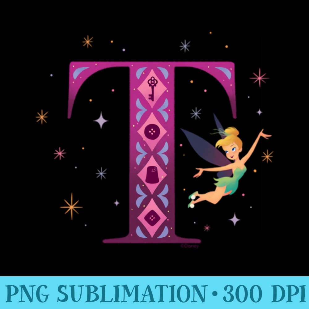 Disney Alphabet Monogram Peter Pan Letter T for Tinker Bell | Inspire ...