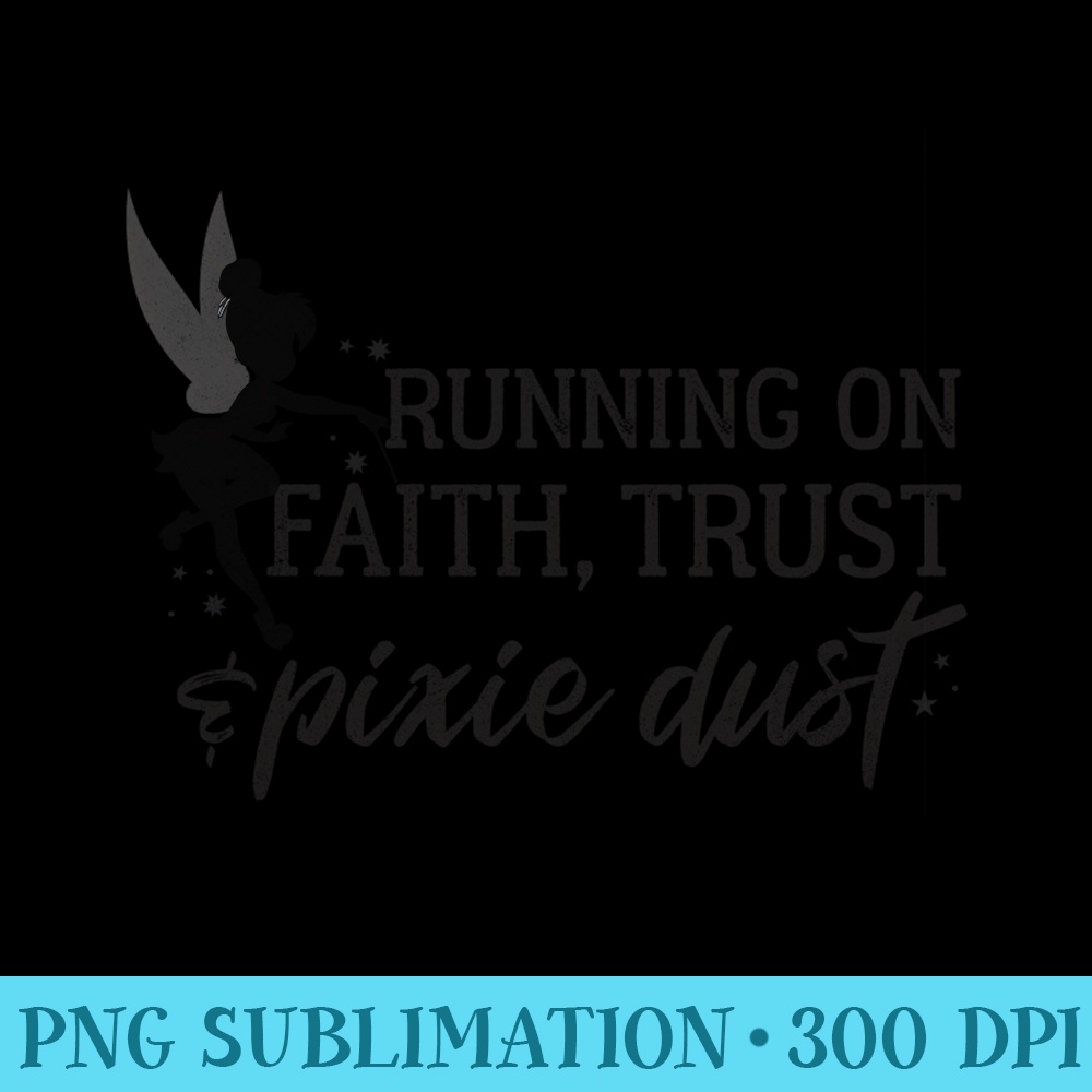 Disney Peter Pan Tinker Bell Running On Faith Trust Dust - H | Inspire ...