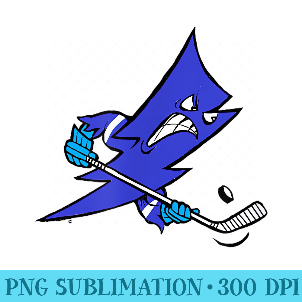 Ice Hockey Lightning Bolt Fast Slap Shot - Sublimation PNG D | Inspire ...