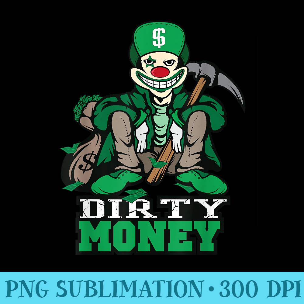 Scary Clown Money T Halloween Men - High Resolution PNG Desi | Inspire ...