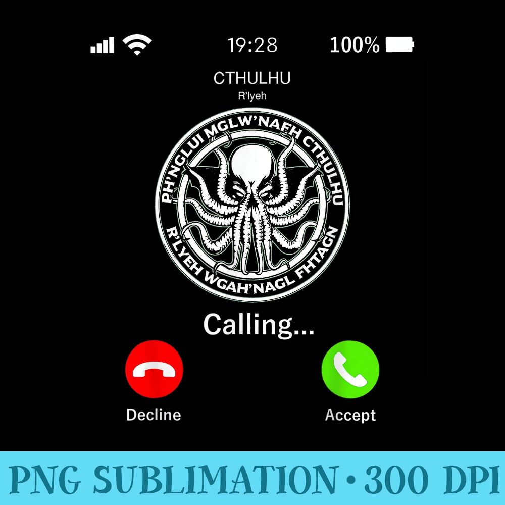 The Call of Cthulhu Monster Is Calling Scary Men Goth - PNG | Inspire Uplift