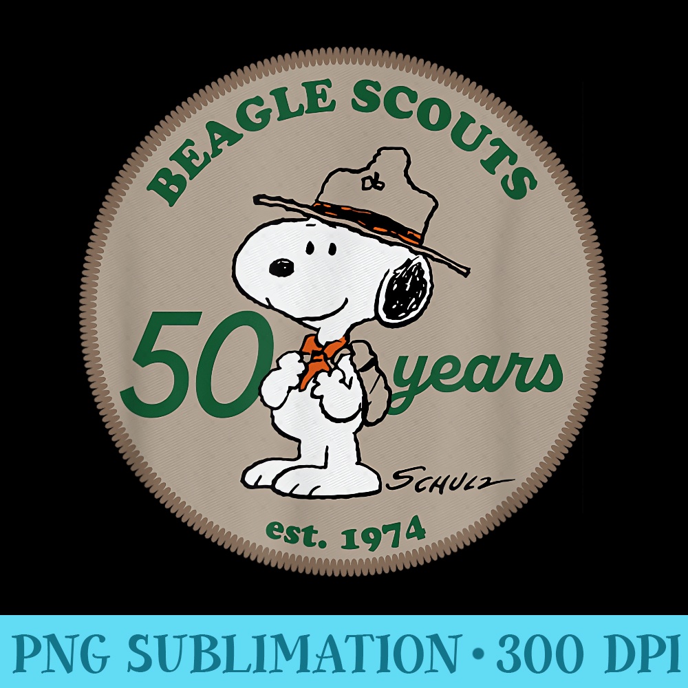 Peanuts Beagle Scouts 50 Years - Digital PNG Downloads | Inspire Uplift