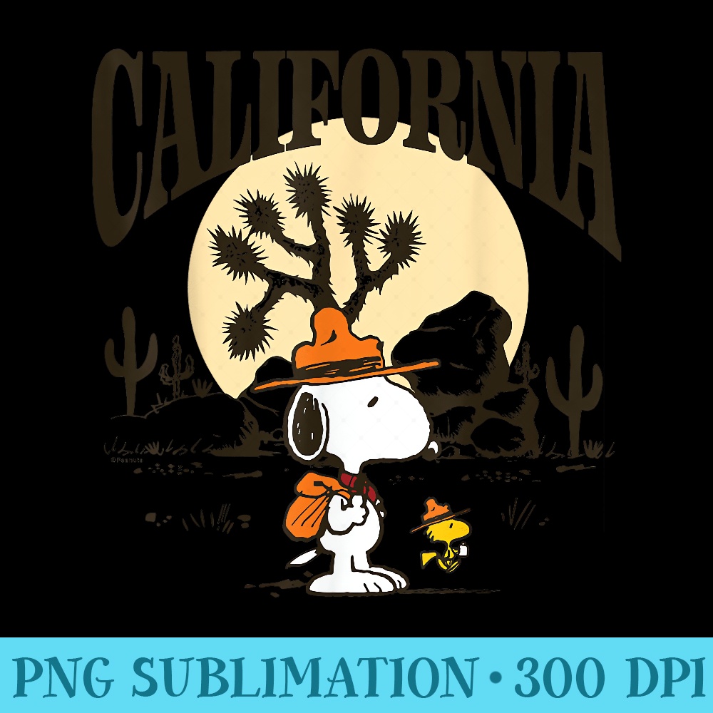 Peanuts - Snoopy Beagle Scout California - Unique PNG Artwor | Inspire ...