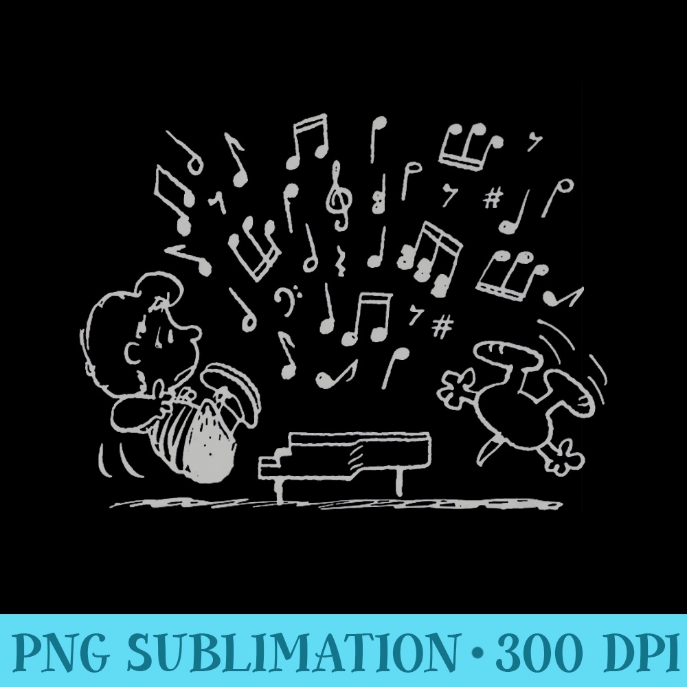 Peanuts Schroeder Playing Piano Premium - Printable PNG Imag | Inspire ...