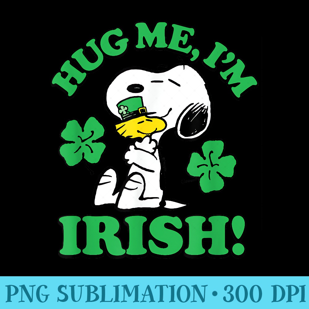 Peanuts - Snoopy Woodstock Hug Me Irish - Mug Sublimation PN | Inspire ...