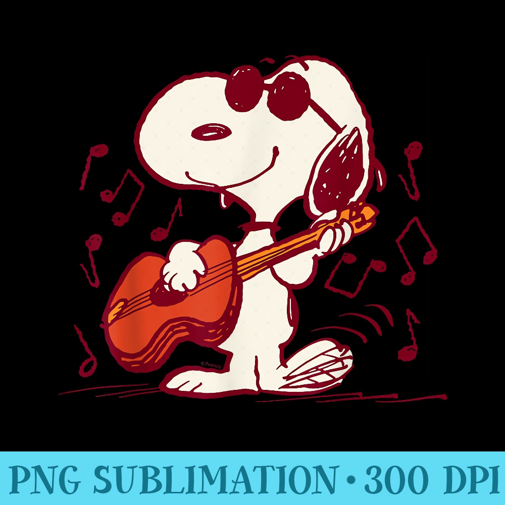 Peanuts - Joe Cool Guitar - Unique Sublimation patterns | Inspire Uplift