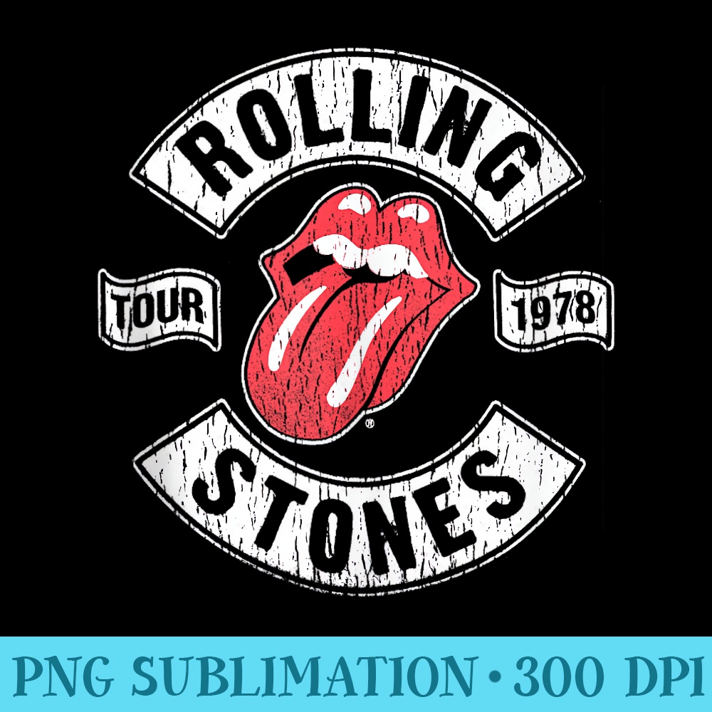 The Rolling Stones Tour 1978 - Sublimation PNG Designs | Inspire Uplift
