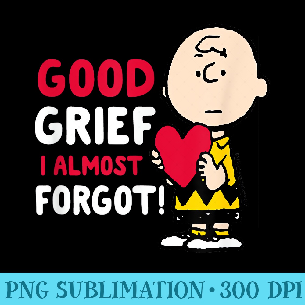 Peanuts - Valentines - Charlie Brown Good Grief - High Quali | Inspire ...