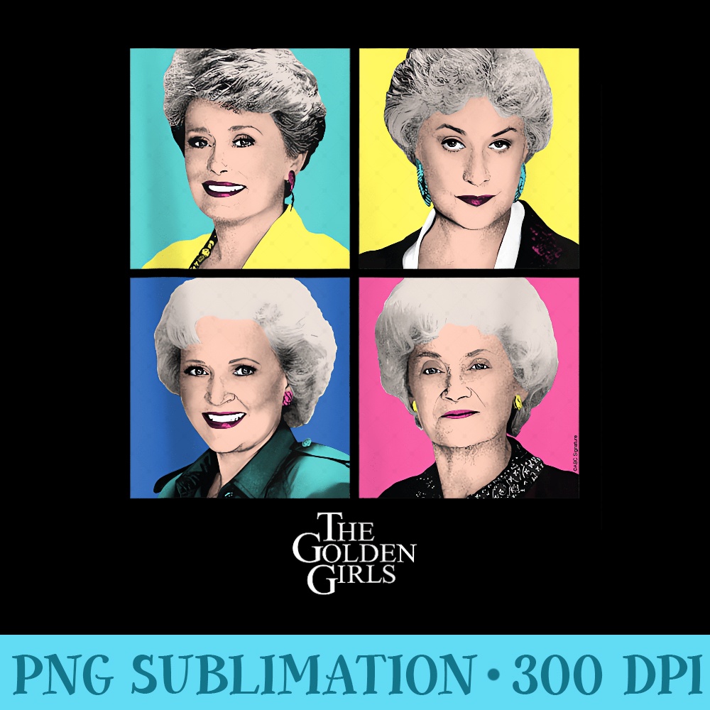 Golden Girls Pop Art - Ready To Print PNG Designs | Inspire Uplift