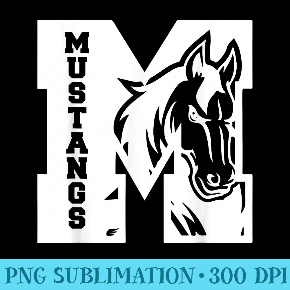 Mustangs Teacher Student School Sports Fan Team Spirit - PNG | Inspire ...