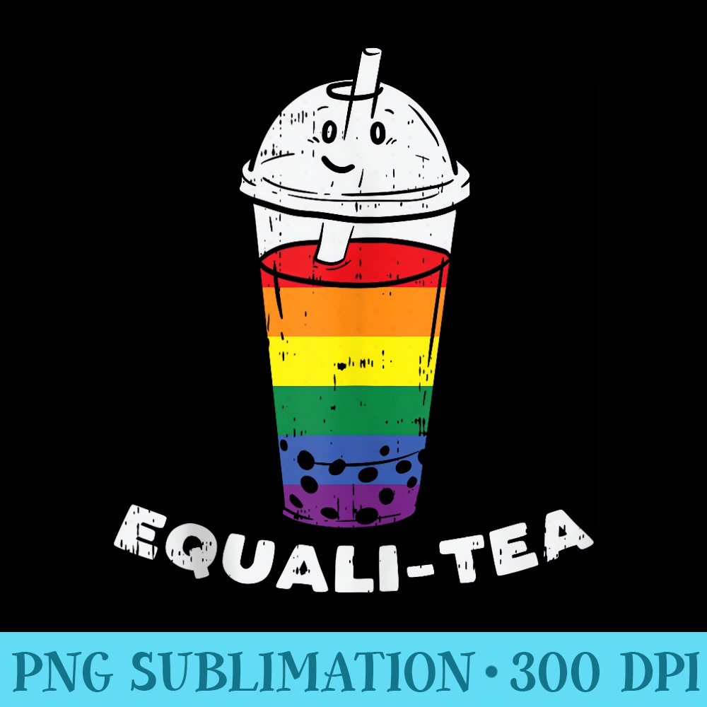 Equalitea Rainbow Boba Bubble Milk Tea Gay Pride LGBT - Free | Inspire ...