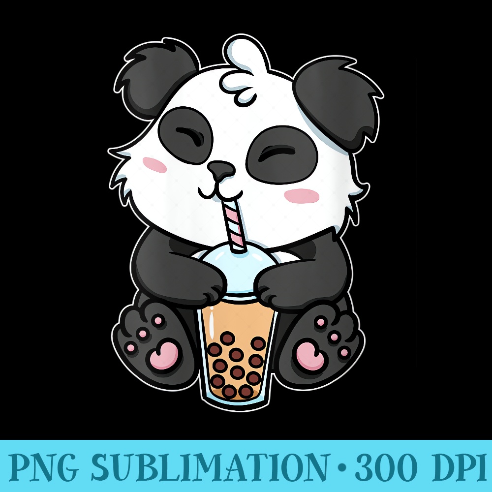 s Boba Tapioca Pearls Bubble Milk Tea Drink Panda Lover - Un | Inspire ...