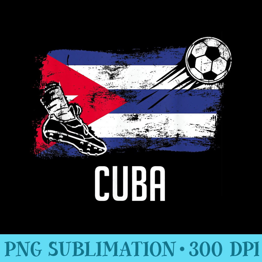 Cuba Flag Jersey Cuban Soccer Team Cuban - Exclusive PNG des | Inspire ...