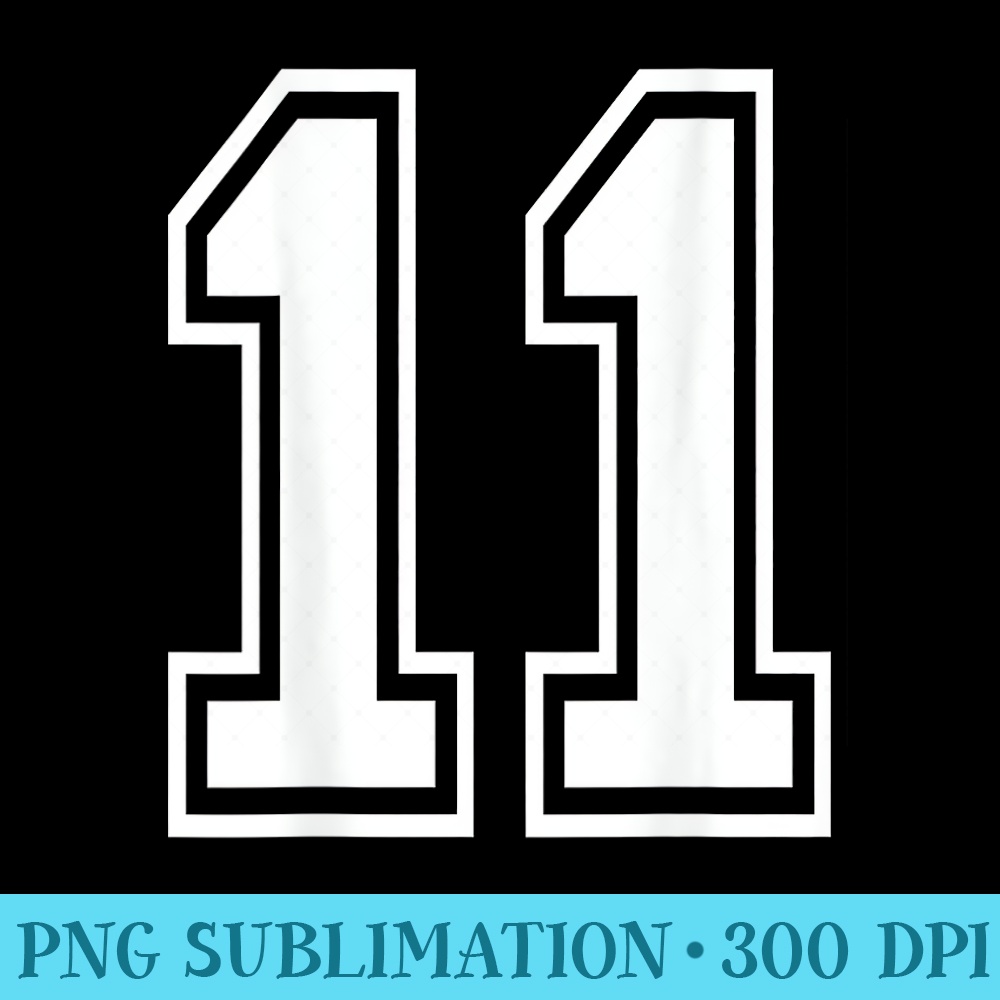 Number 11 Sports Player Number BACK of - PNG Transparent Bac | Inspire ...