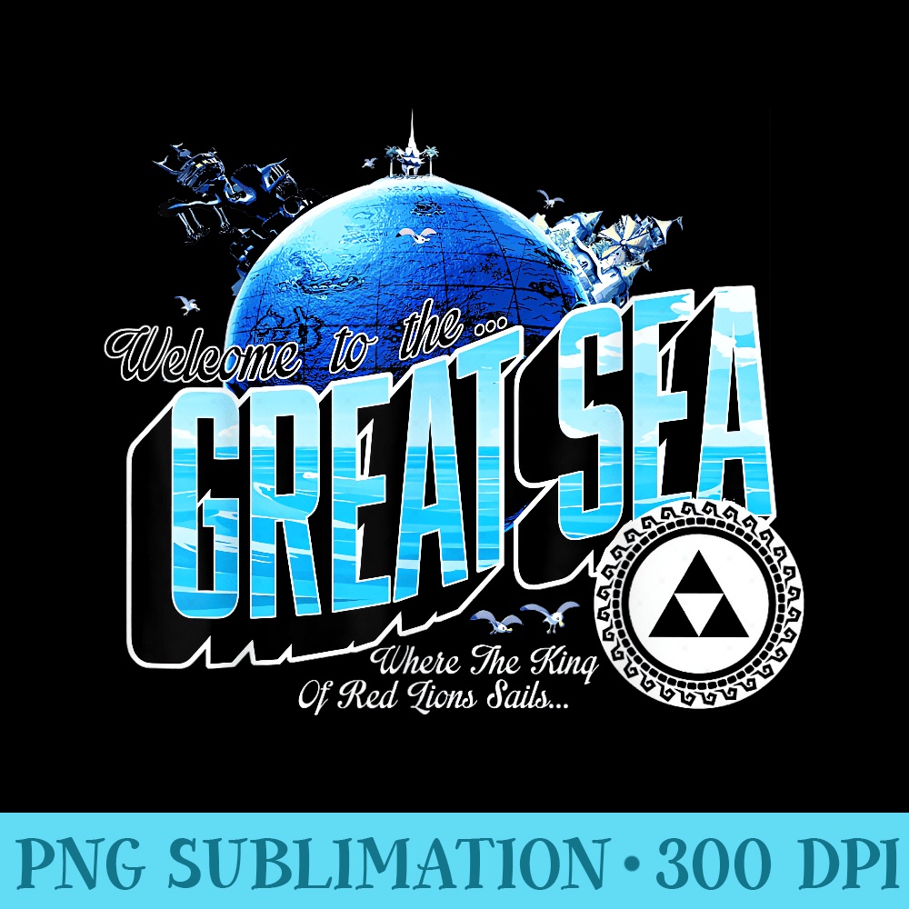 Nintendo Legend Of Zelda Welcome To The Great Sea Poster - E | Inspire ...
