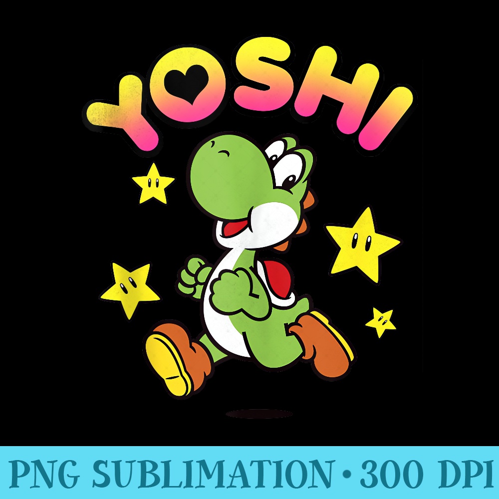 Nintendo Super Mario Yoshi Star Power Spirit - PNG Download | Inspire ...