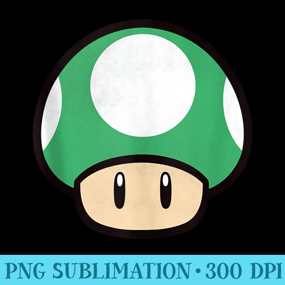 Nintendo Super Mario Big 1-Up Mushroom - PNG Download Librar | Inspire ...