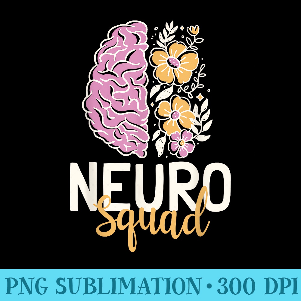 Cute Neuro Squad Neuroscience Brain Outfit Neurology Nurse - | Inspire ...